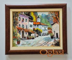 Ulje na platnu - U starom gradu, prelepo! (03-3632890) - Oglasi.rs